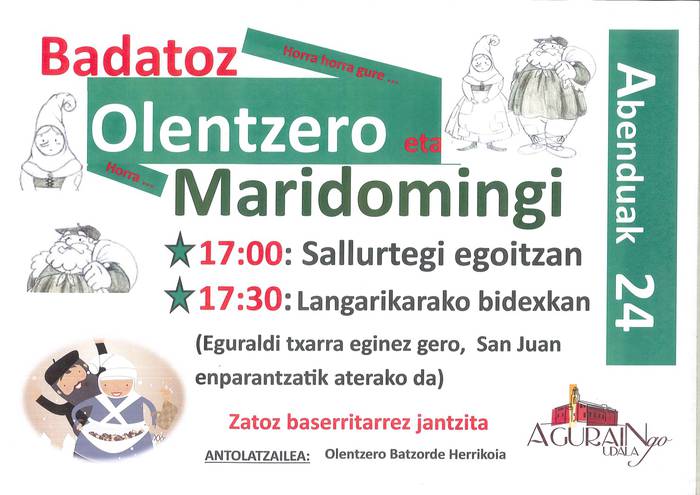 [GABONAK] Olentzero eta Mari Domingi Agurainen - Lautada - 2018-12-24 ...