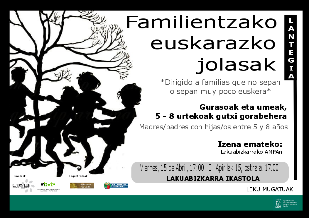 Familientzako euskarazko jolasak: Lakuabizkarran - Geu elkartea - Alea.eus